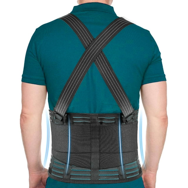 Back Brace with Removable Suspender Shoulder Straps, Back Brace for ...