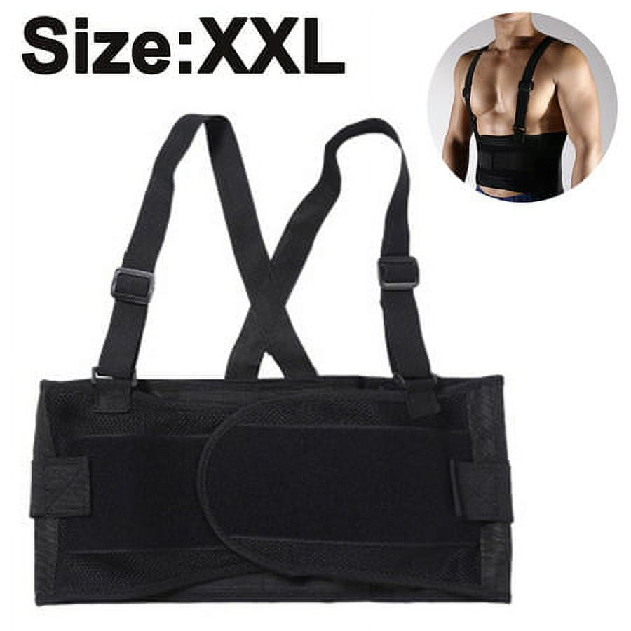 Back Brace with Suspenders/Shoulder Straps - Light & Breathable ...