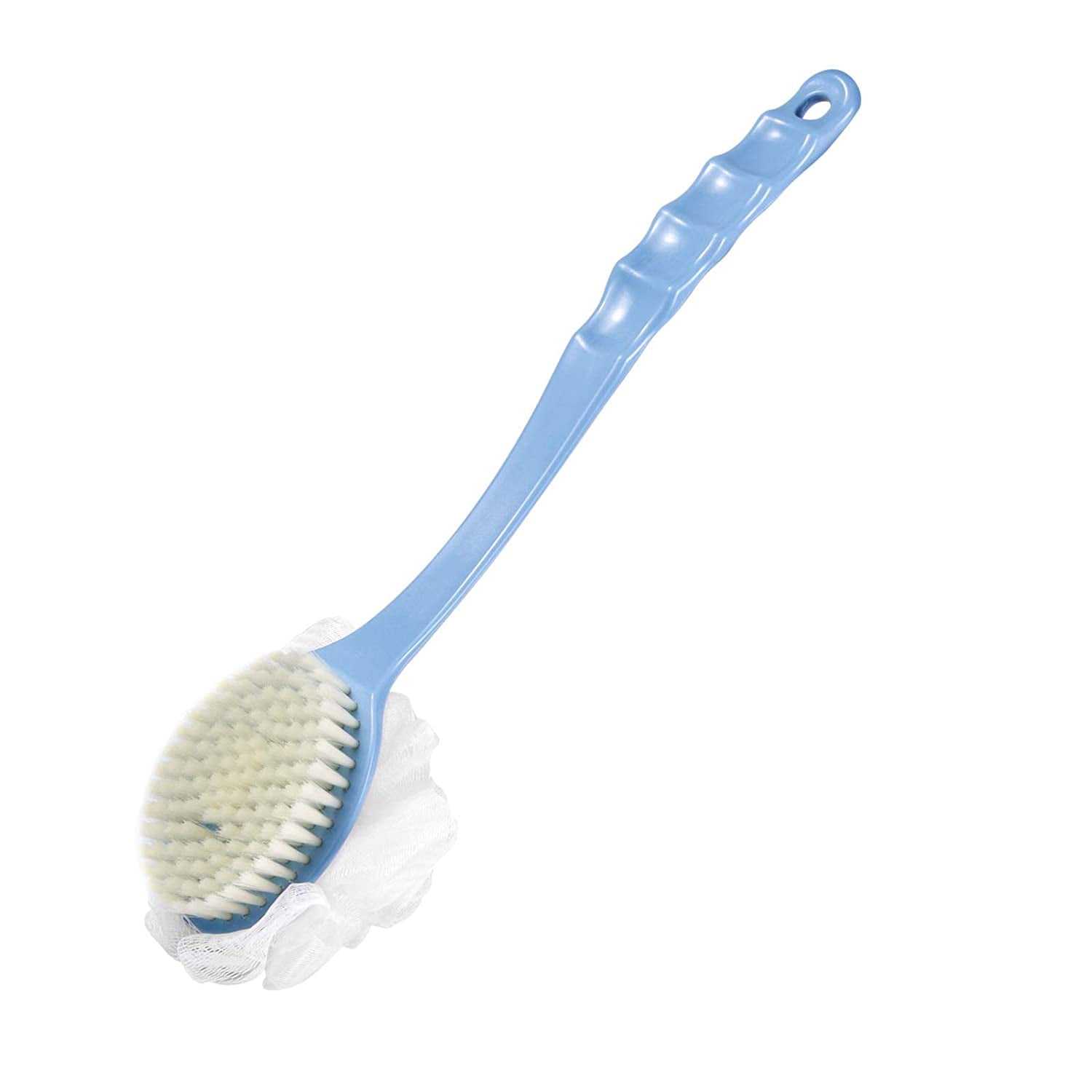 Back Brush with Bristles and Loofah, Back Scrubber for Men/Women Shower ...