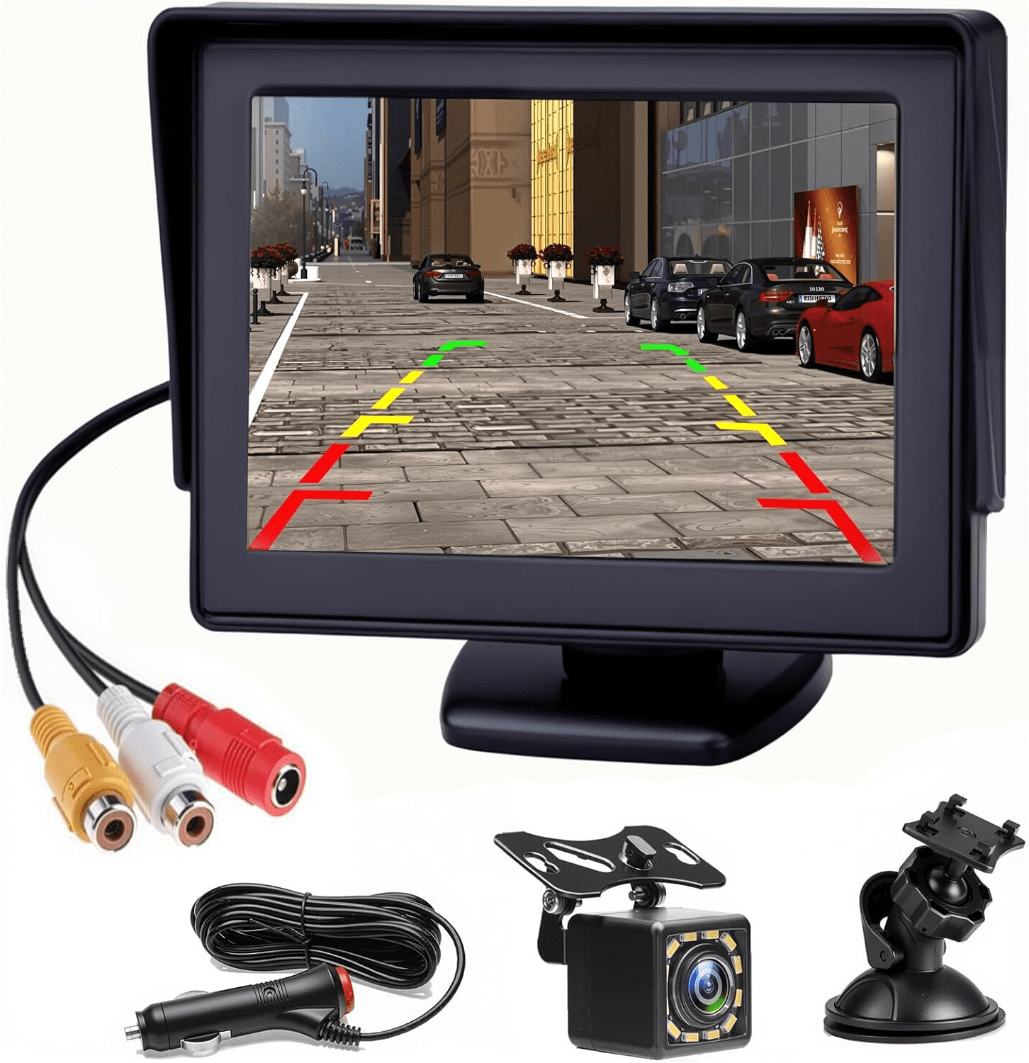 Back Up Camera with 4.3 Inch Monitor Kit, Reverse Rear View Camera for ...