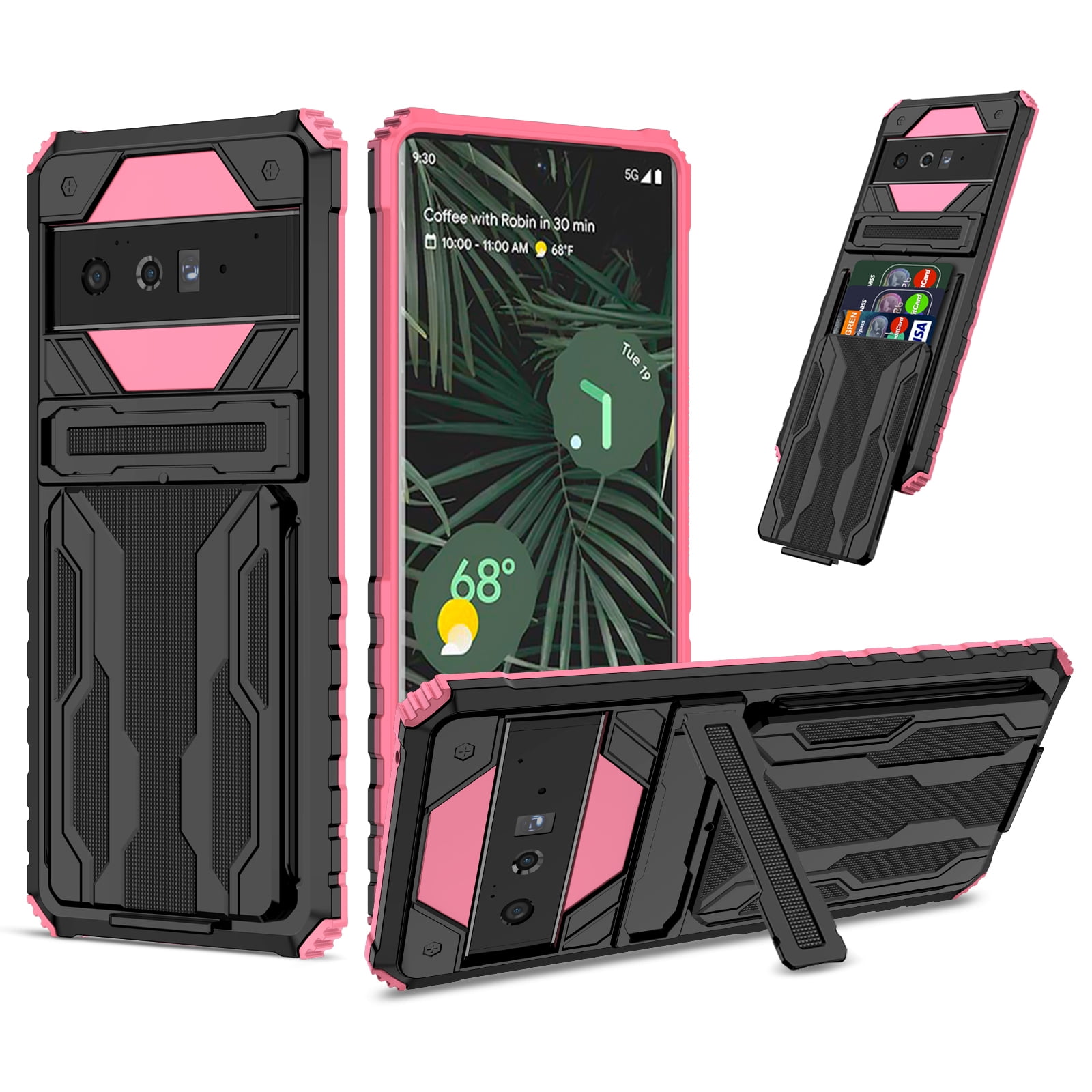 Back Card Holder Case for Google Pixel 6 Pro 2021[5G], Pixel 6 Pro ...