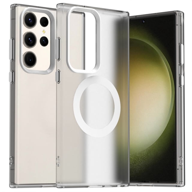 Back Case for Samsung Galaxy S25 Ultra, Ring Magsafe Clear Back Anti ...