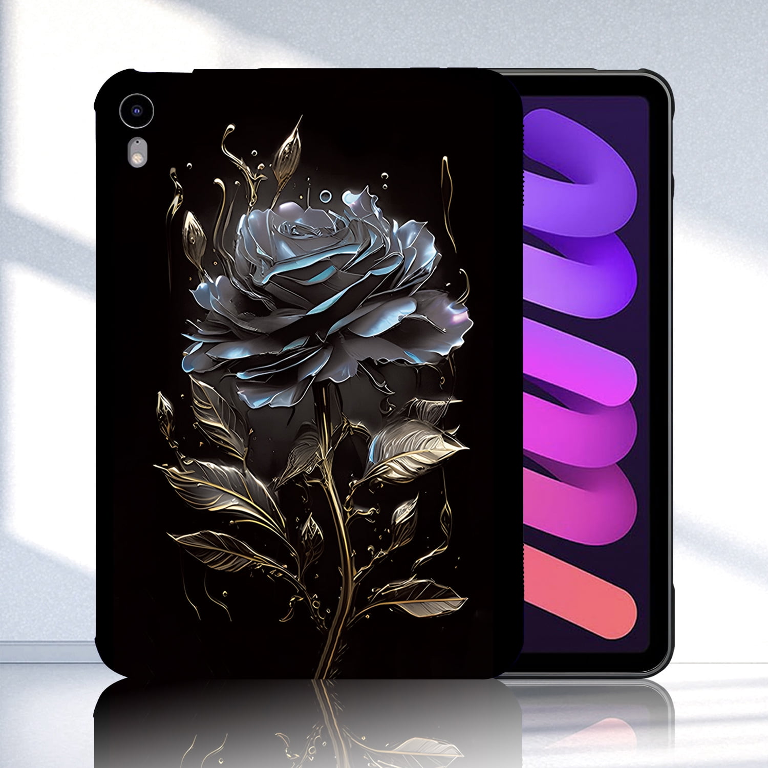 Back Case for iPad mini 7 2024/ mini 6 2021, Soft TPU Material, Luxury ...