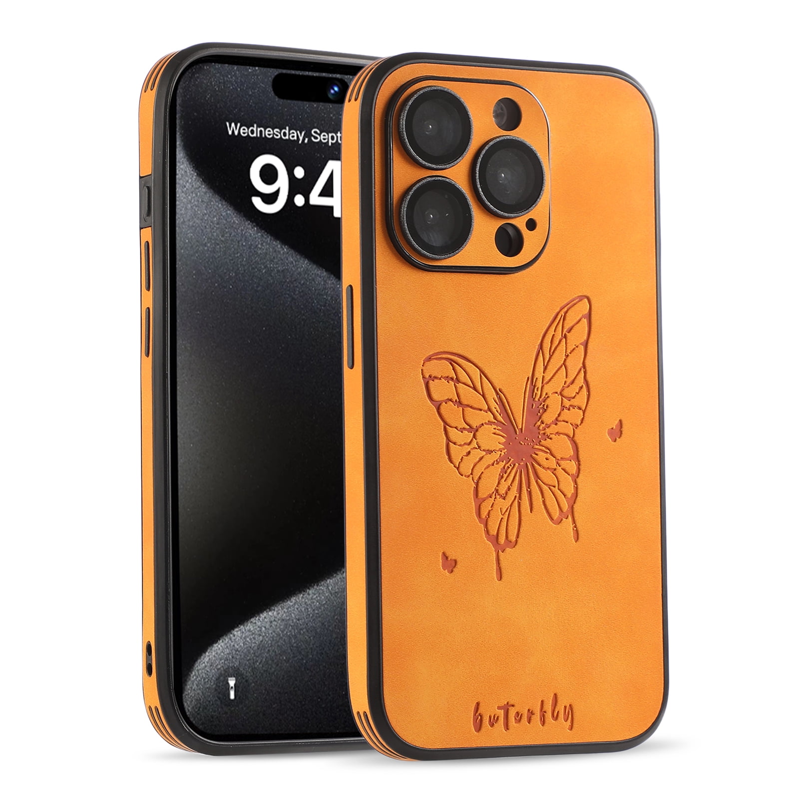 Back Case for iPhone 12 Soft Faux Suede Fabric Synthetic Faux Leather ...