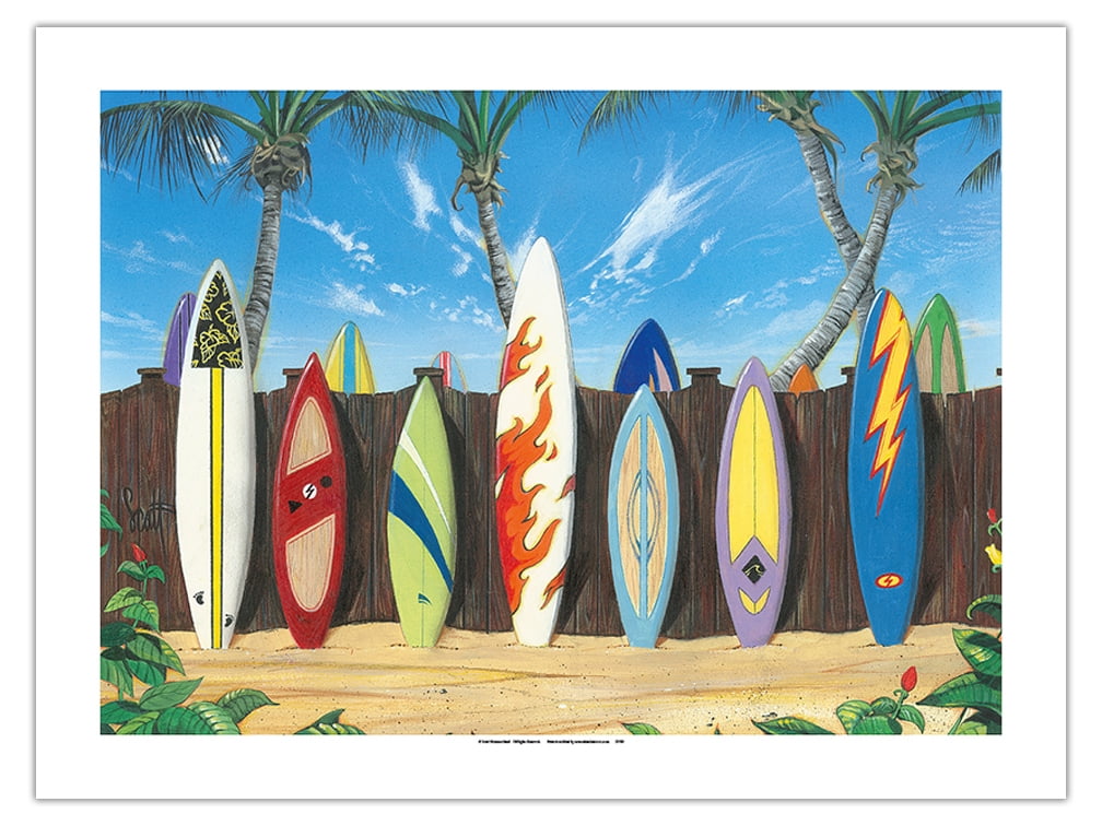 Back to Back Champions - Surfboards Art - From an Original Color ...