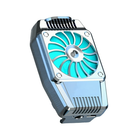 Back Clip Radiator Cellphone Cooling Fan Heatsink for 4-6.7inch Phone ...