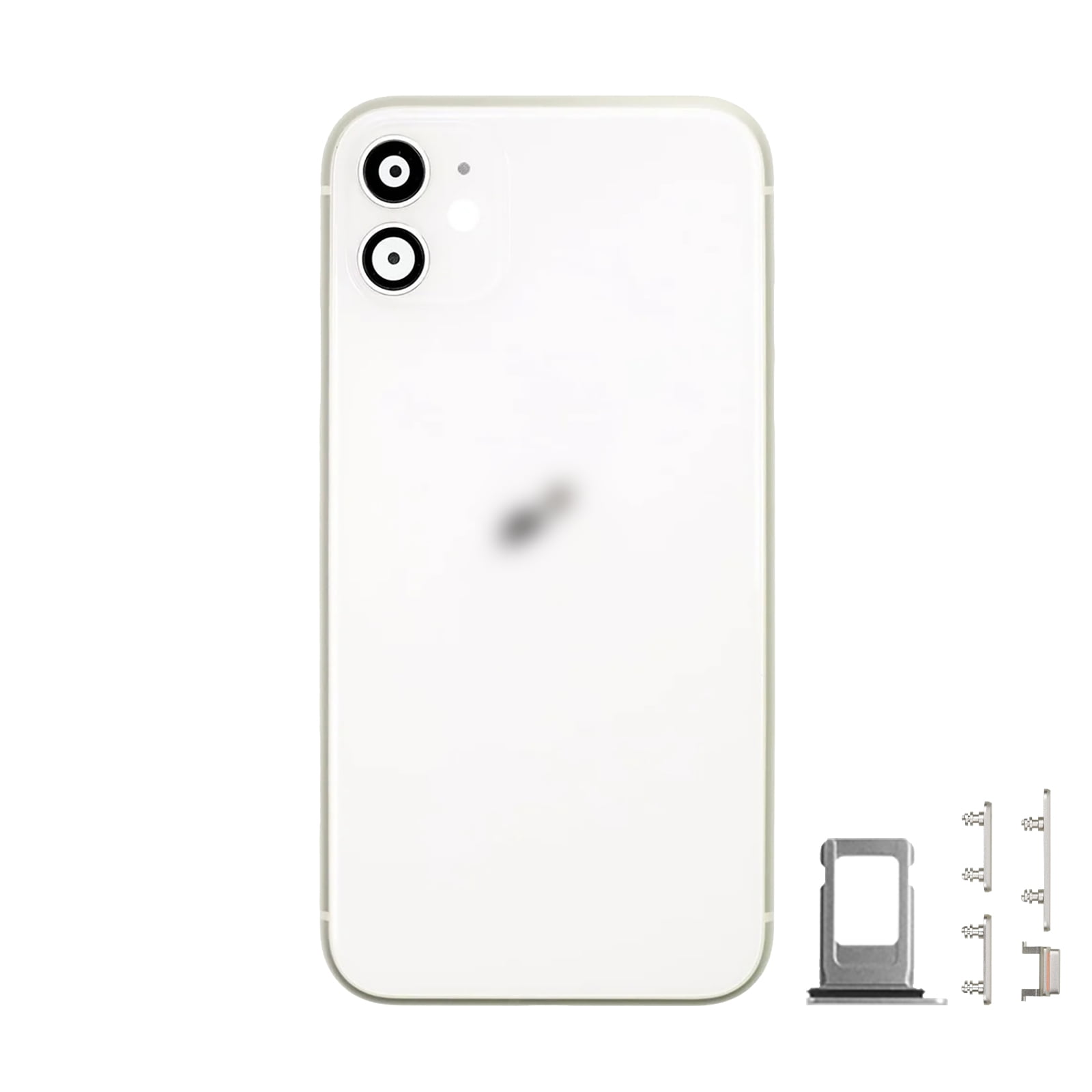 Back Cover for iPhone 11 with Middle Frame and SIM Card Tray Assembly ...