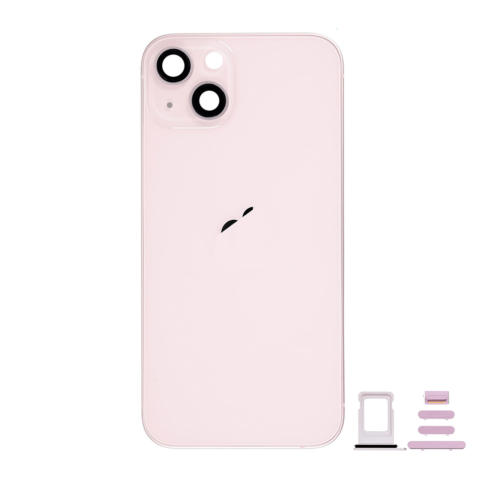 Back Cover for iPhone 13 (6.1") with Middle Frame and SIM Card Tray ...