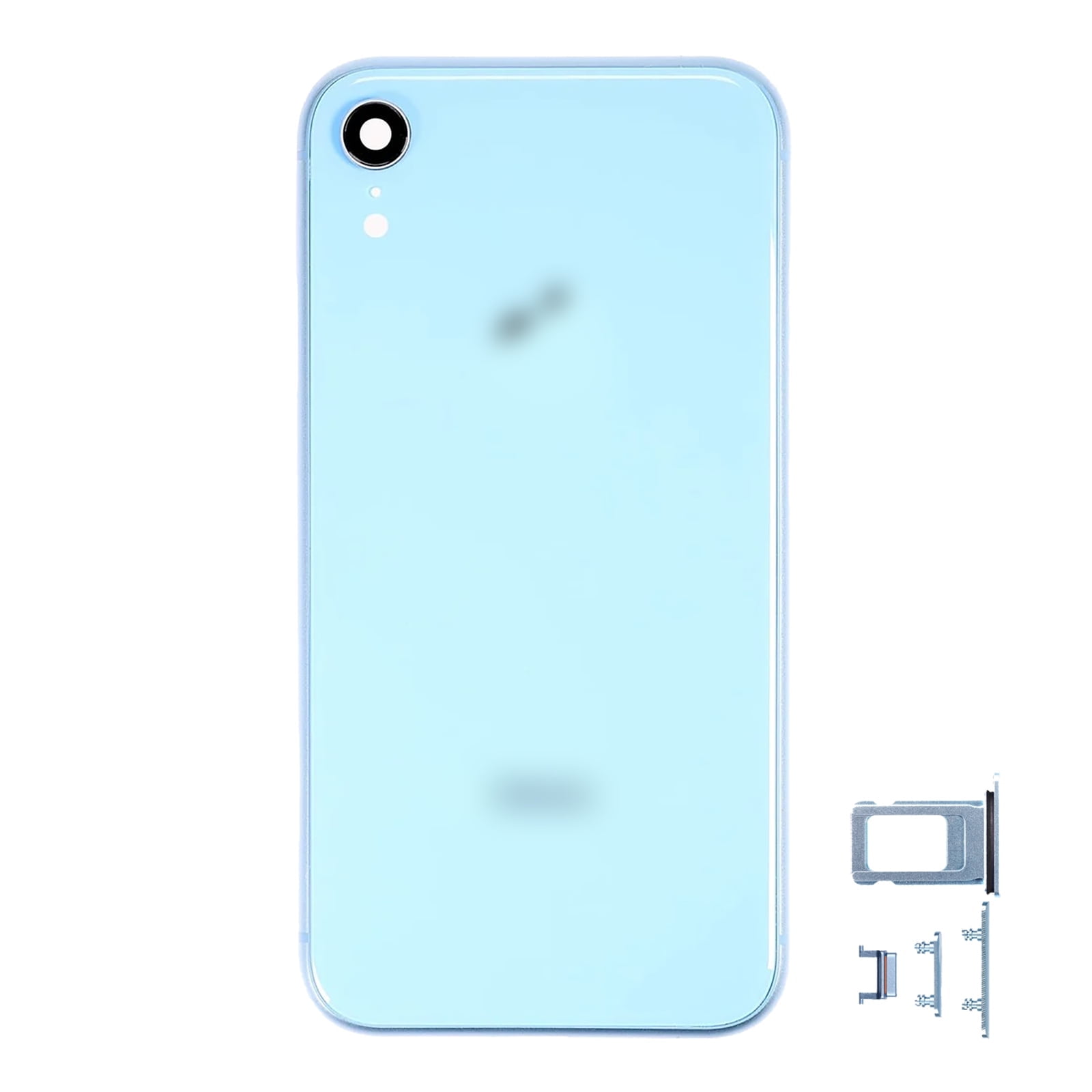 Back Cover for iPhone XR with Middle Frame and SIM Card Tray Assembly ...