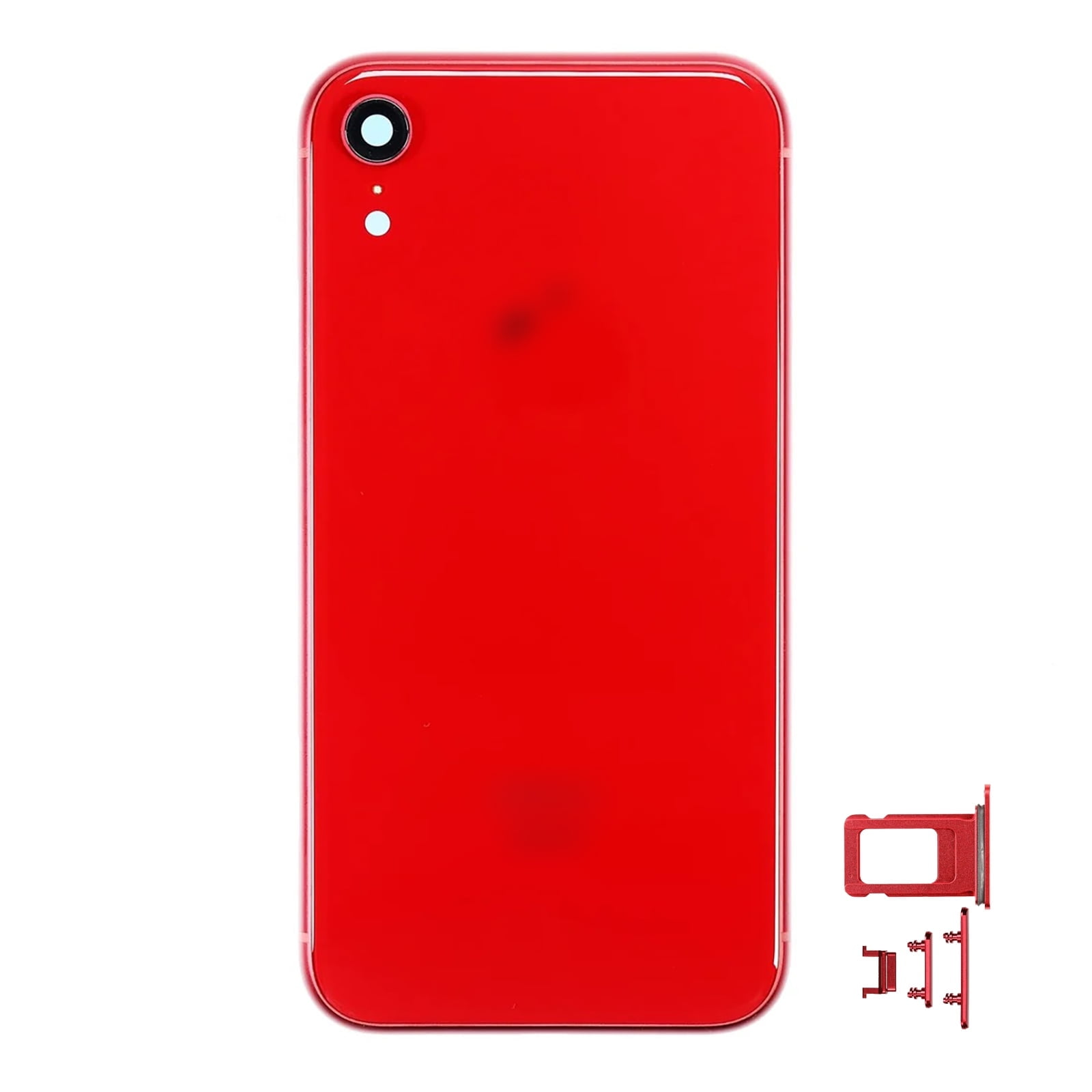 Back Cover for iPhone XR with Middle Frame and SIM Card Tray Assembly ...