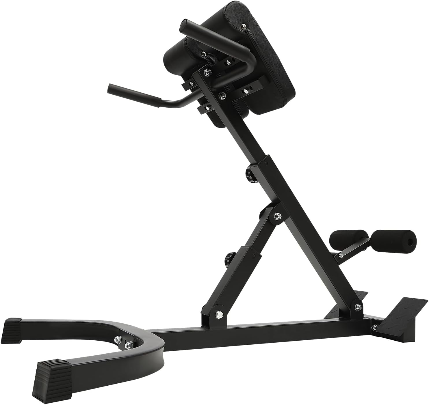 Back Extension Roman Chair, Foldable Ab Sit Up Bench 330lbs Roman Chair ...