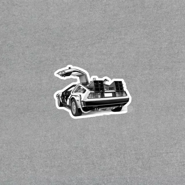 Back To The Future Delorean Time Machine Car Sticker Decal Geek ...