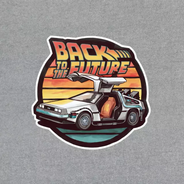 Back To The Future Delorean Time Machine Retro 80S Movie Sticker ...