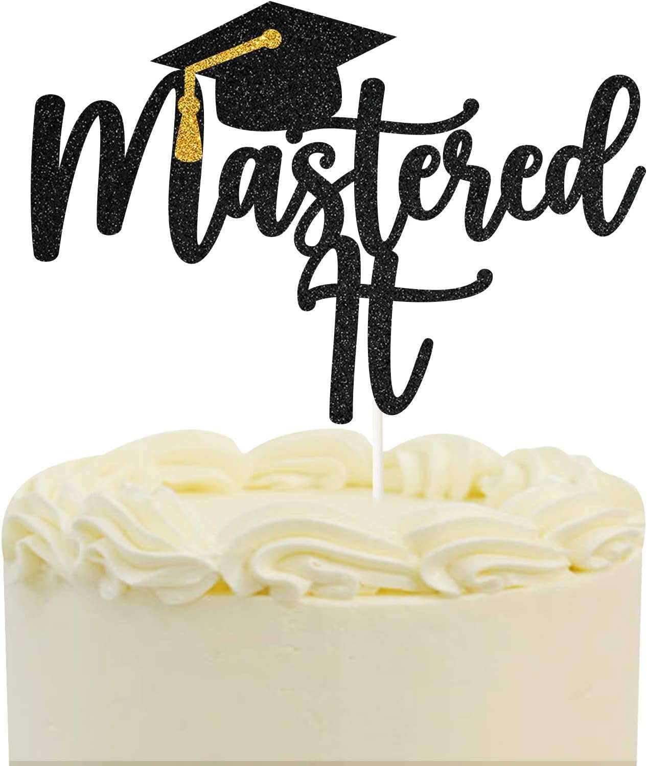Back Glitter Mastered It Cake Topper,College BSL1 Grad,Congratulations ...