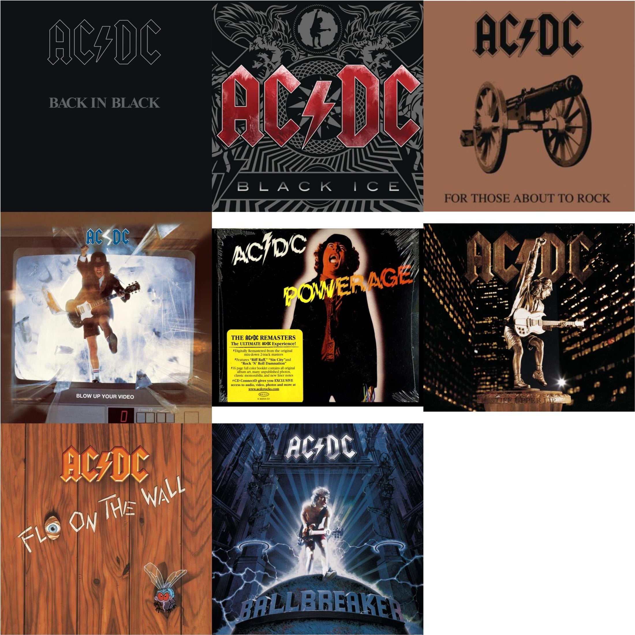 Back In Black & Black Ice & For Those About To Rock & Blow Up Your ...