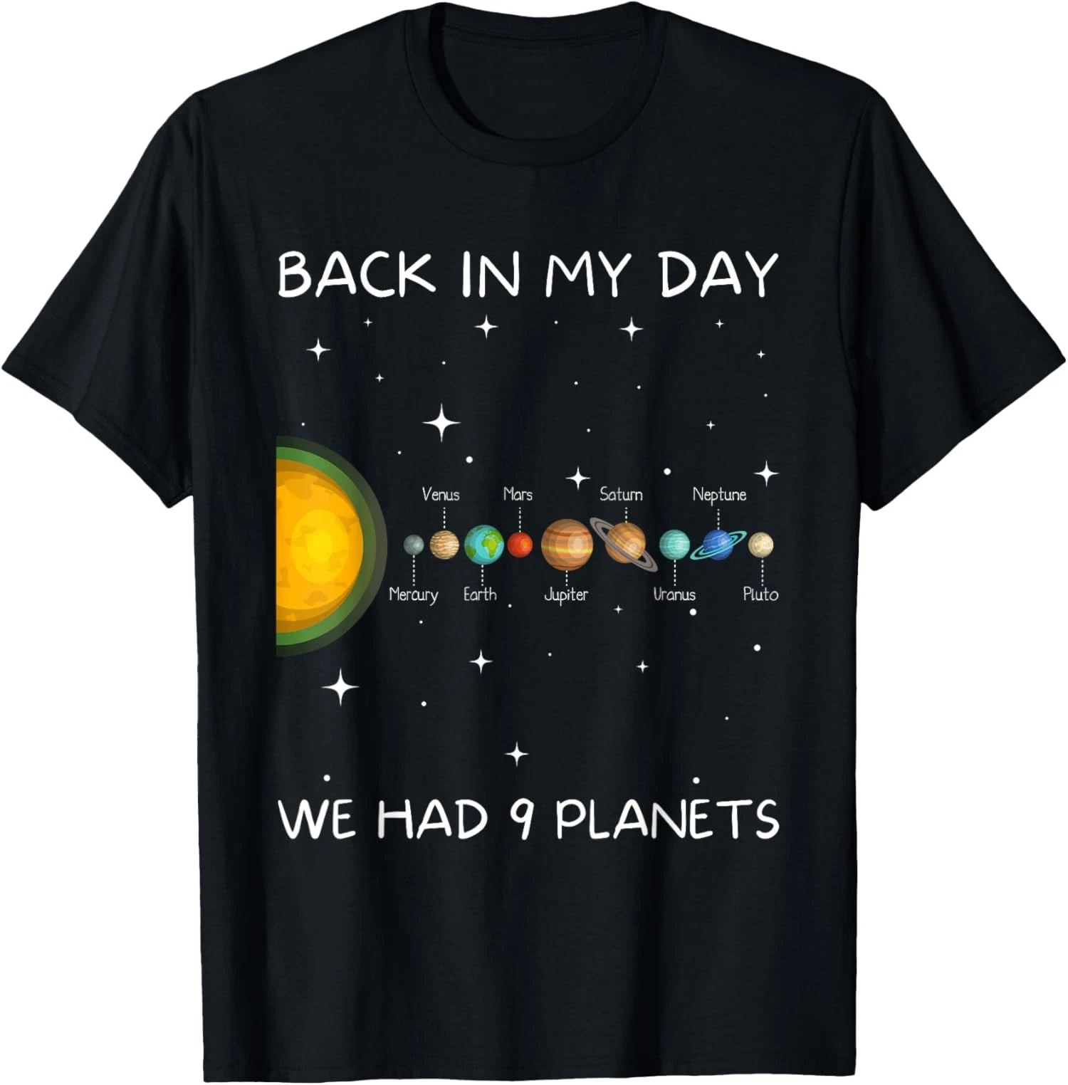 Back In My Day We Had Nine Planets Space Lover Science Astronomy Humor ...