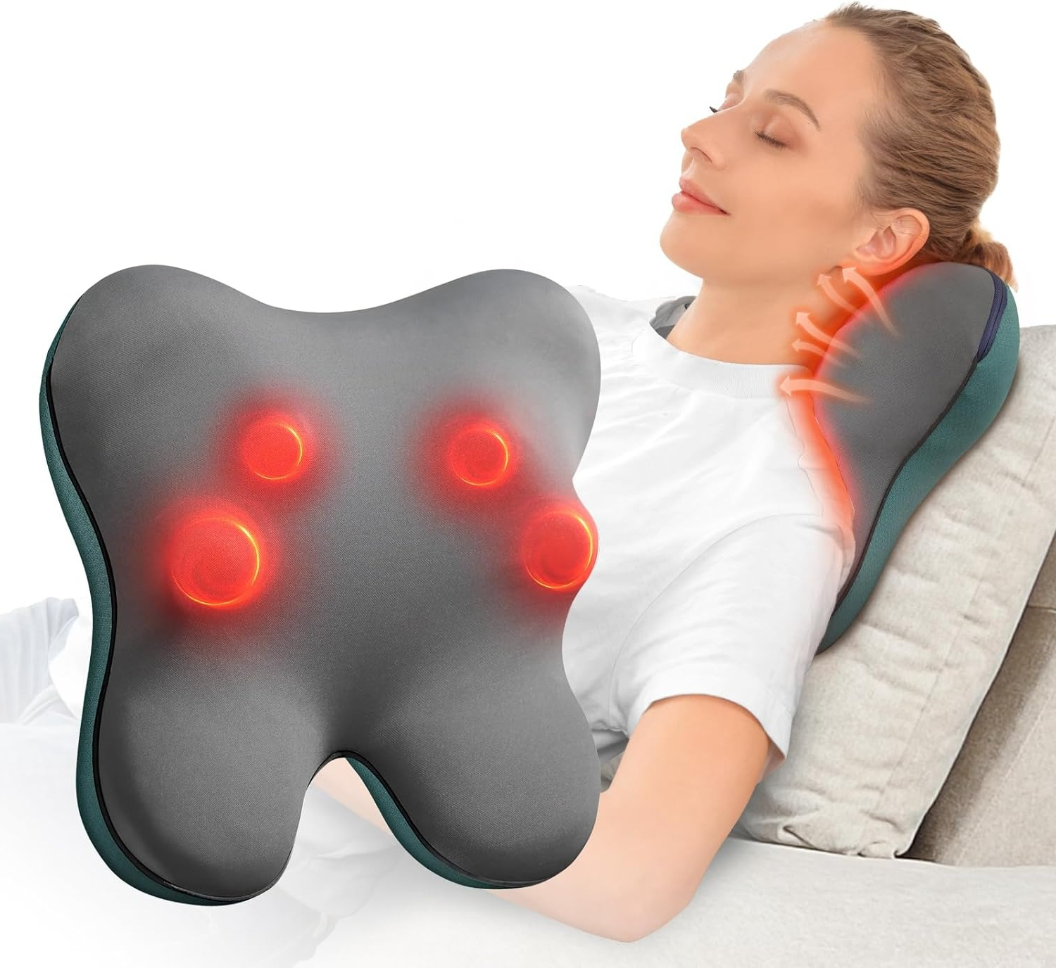 Back Massager with Heat FSA Eligible/HSA Eligible, EZBack Corded Neck ...