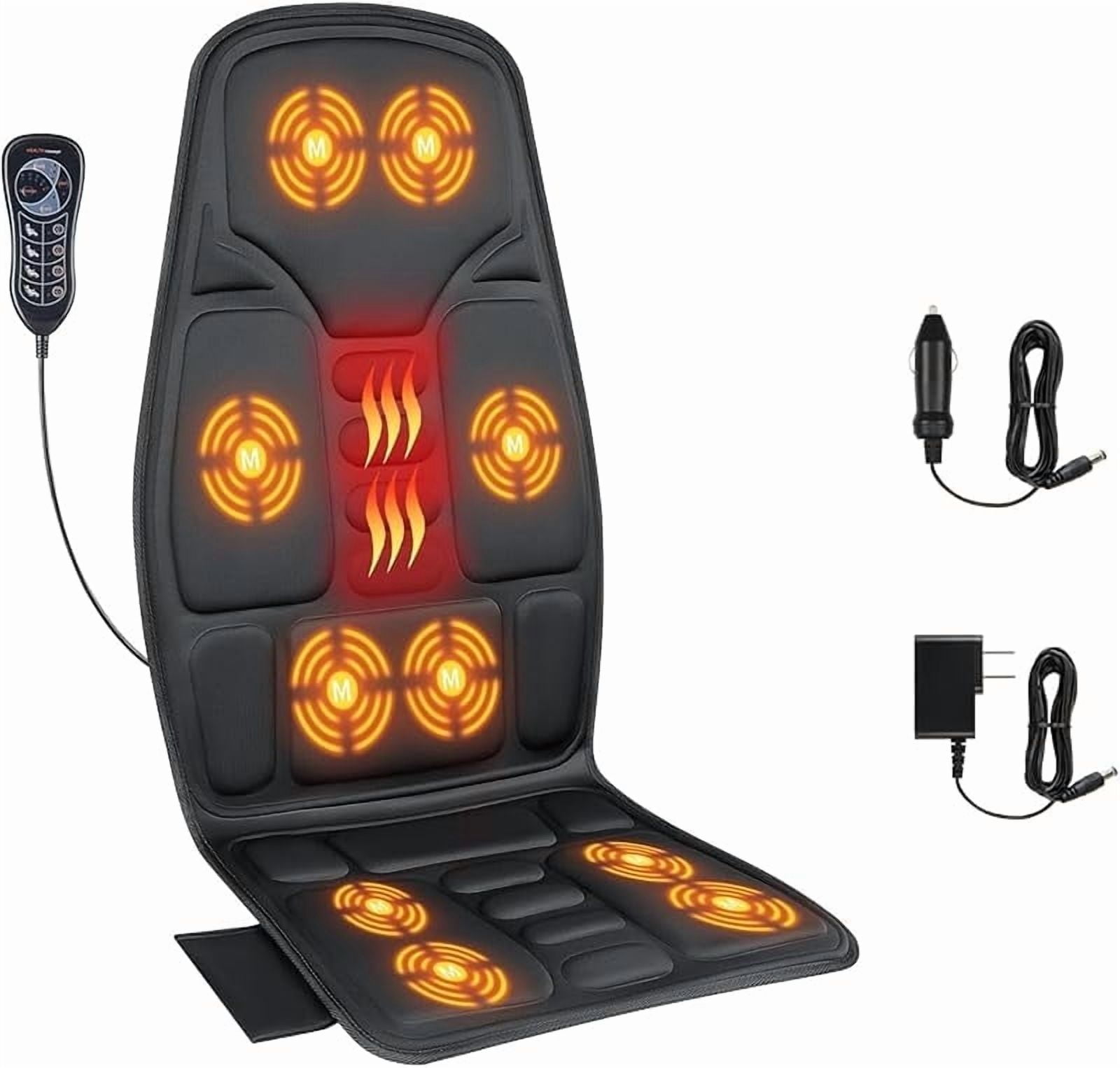 Back Massager for Chair, Heated Seat Cushion Massager with Neck ...