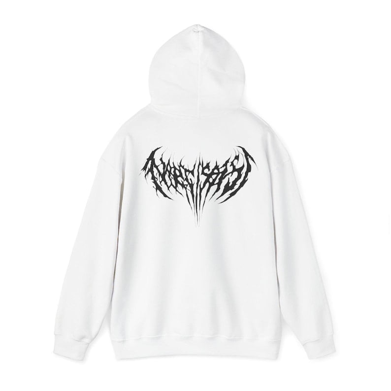Back Metal Font Heavy Cotton Hoodie - Walmart.com