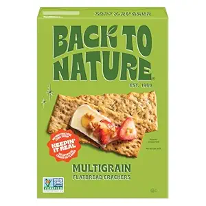 Back to Nature Multigrain Flax Seeded Flatbread Crackers - Dairy Free ...
