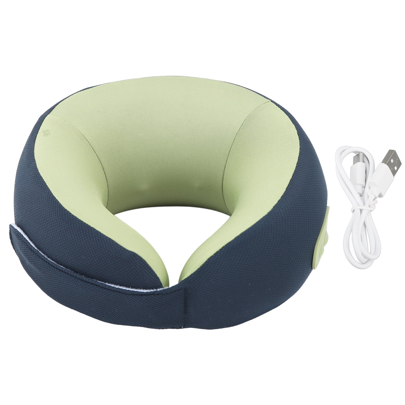Back Neck Pillow Massager Hot Compress Cordless Massager Pillow Blue Green Electric Massage