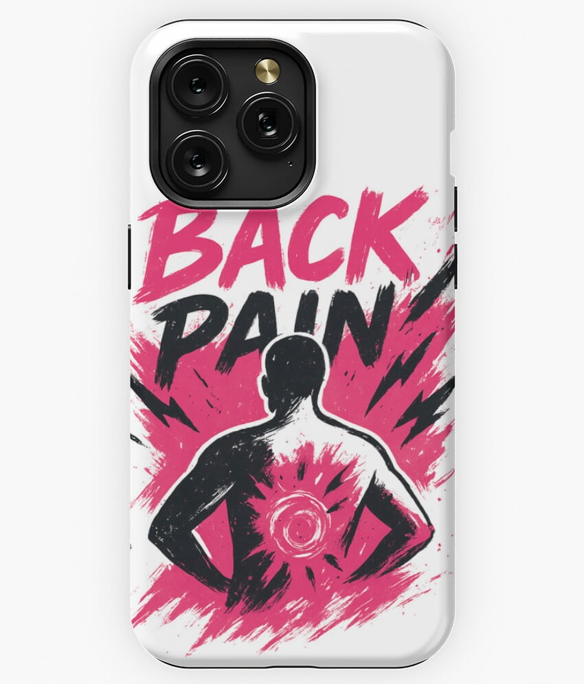 Back Pain Brush Splash Funny Spine Art Abstract A6064 Phone Case for ...