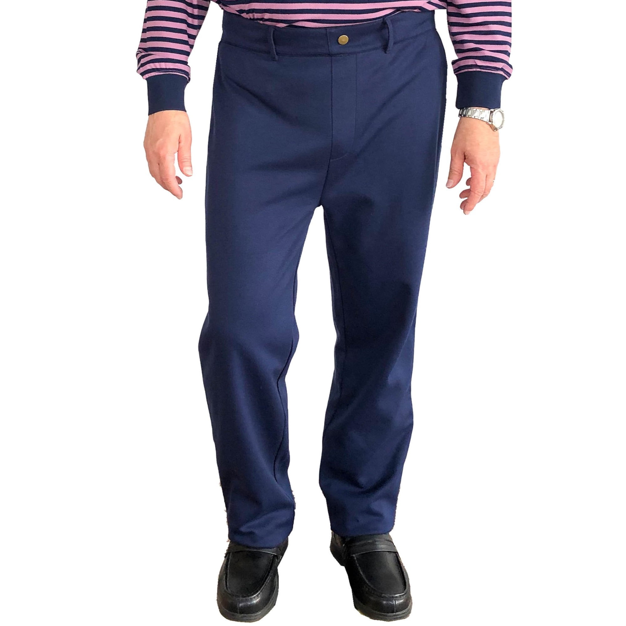 Back-Panel Adaptive Pants for Men - Jack | Navy - L - Walmart Business ...