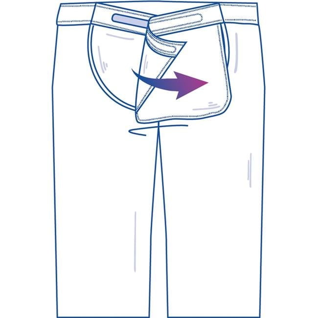 Back-Panel Adaptive Pants for Mens - Liam, Blue - Extra Large - Walmart.com