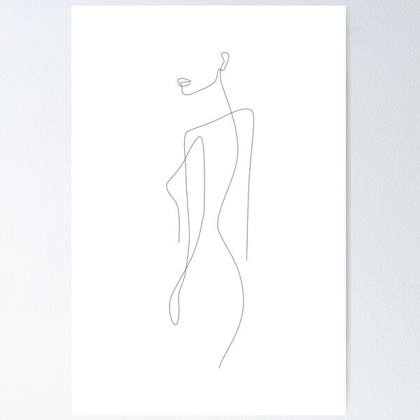 Back Posture Poster Wall Art, Modern Wall Decor For Living Room Bedroom ...