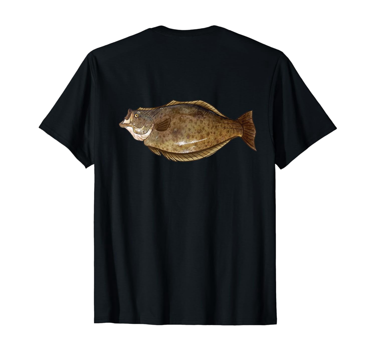 Back Print Halibut Fish | Halibut Fishing | Halibut T-Shirt - Walmart.com