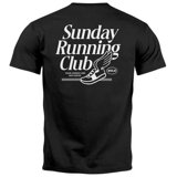Back Print Sports Running Jogging Graphic Sunday Running Club Retro ...