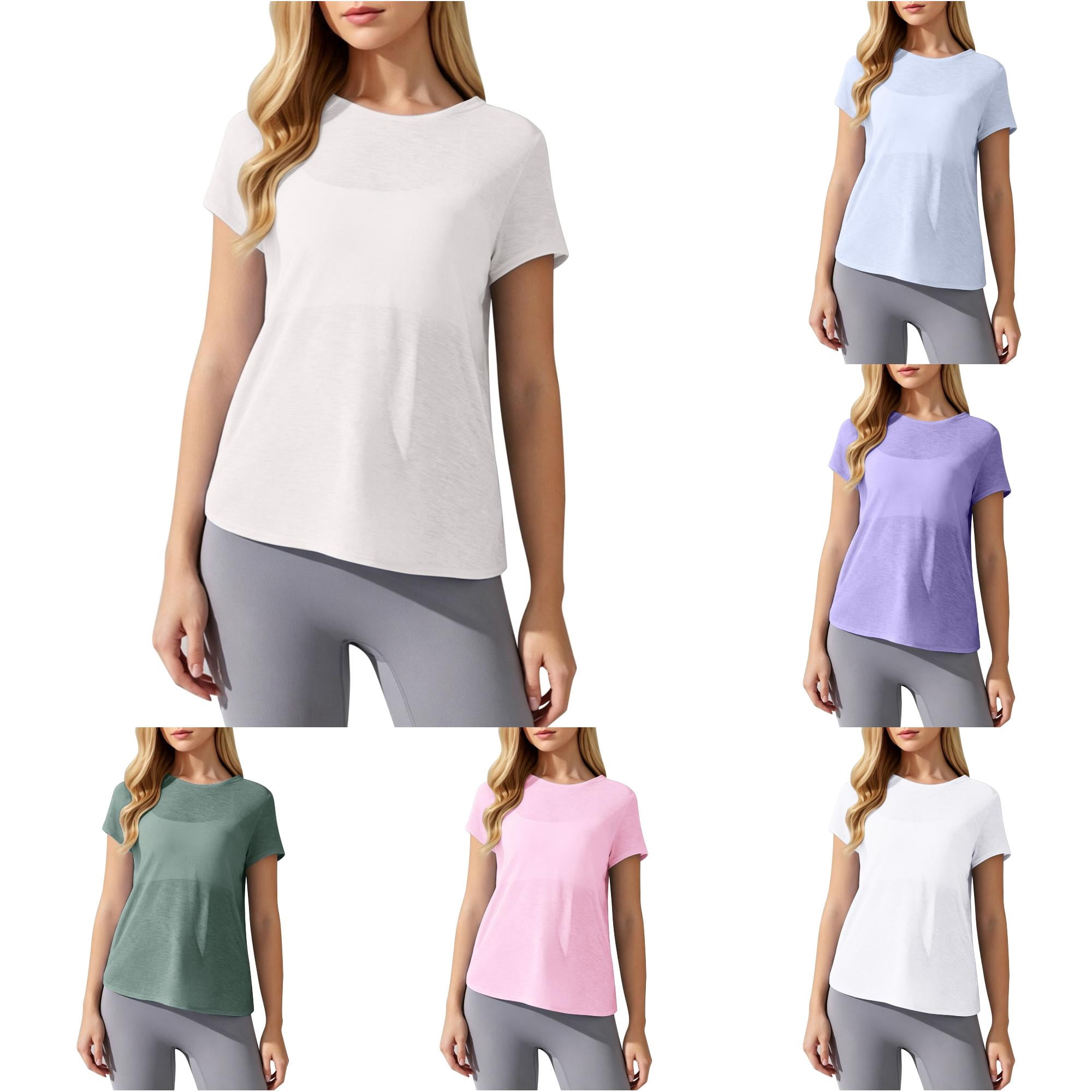 Back Running Sportswear Training Breathable Fitness Top Yoga T Shirt ...