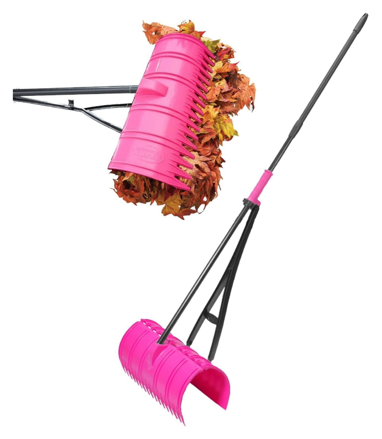 Back Saving Garden Rake ― Leaf Rakes for Gardening ― Leaf Picker Upper ...