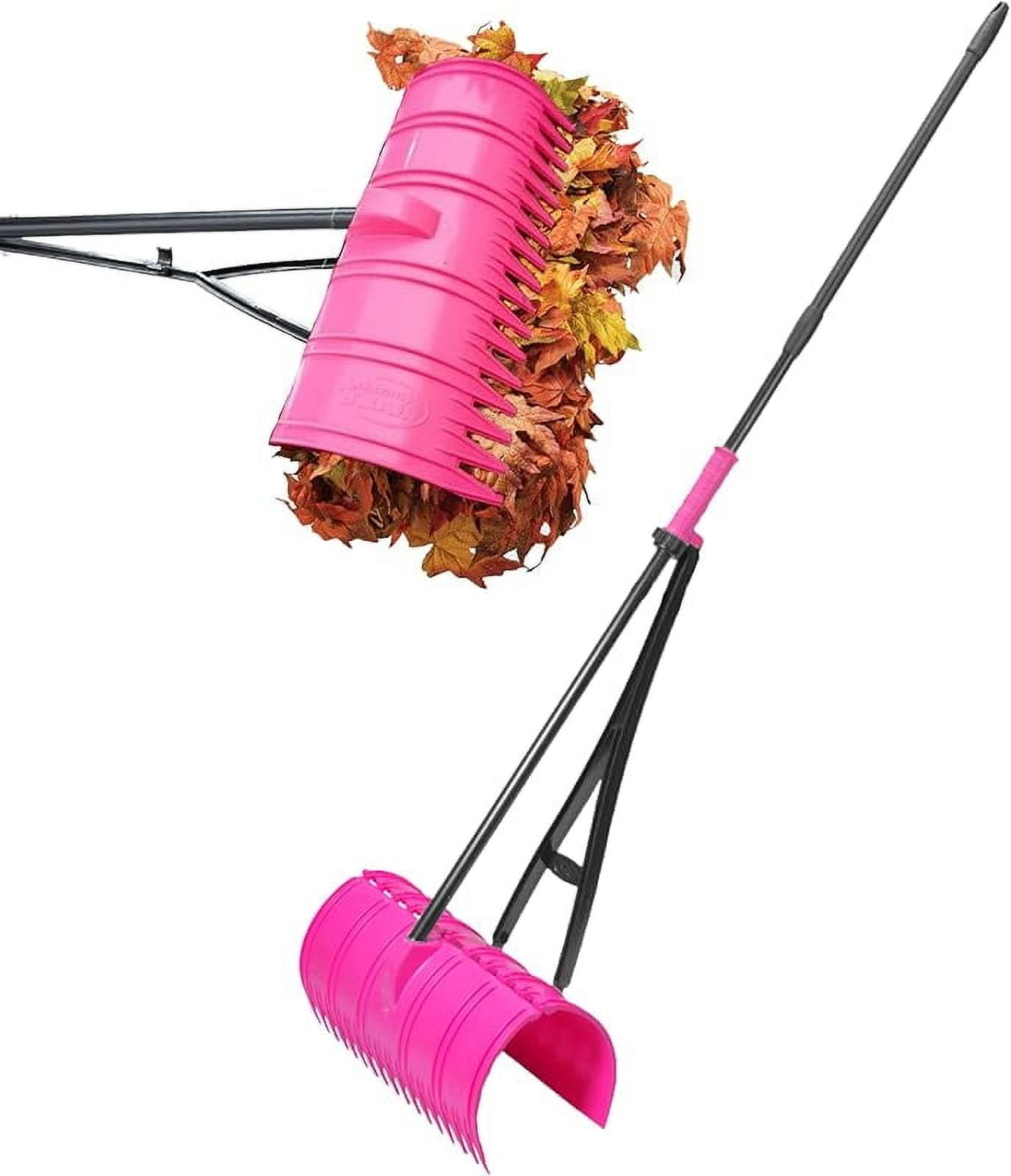 Back Saving Garden Rake ― Leaf Rakes for Gardening ― Leaf Picker Upper ...