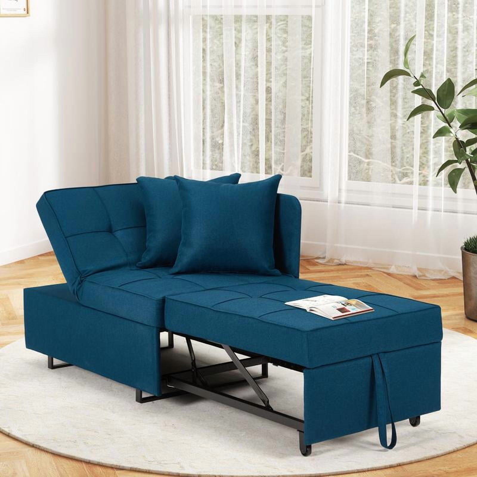 Back to School 3-in-1 Convertible Folding Lounge Sofa Bed, Adjustable ...
