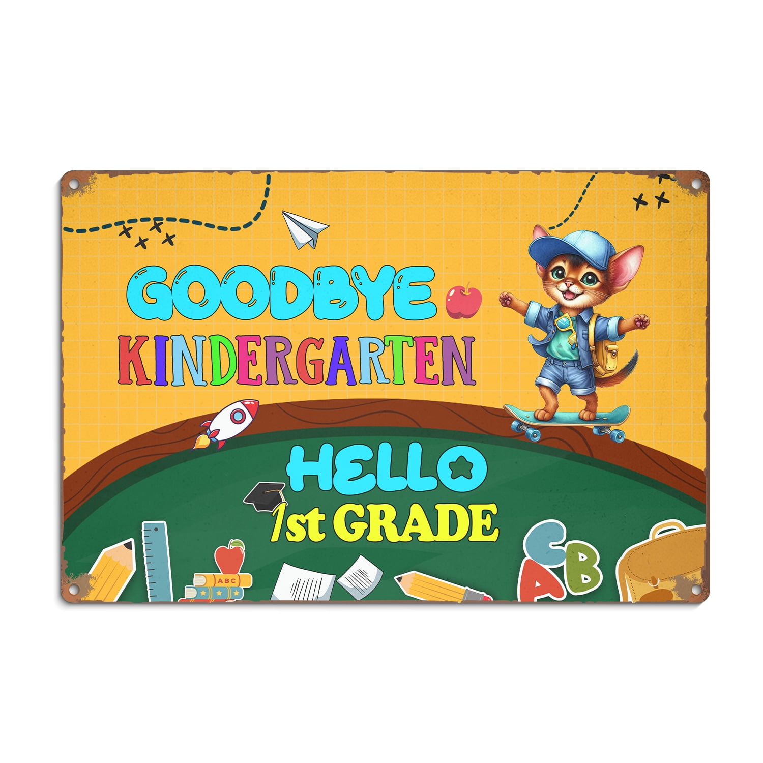 Back to School Abyssinian Goodbye Kindergarten Hello 1st Grade ...