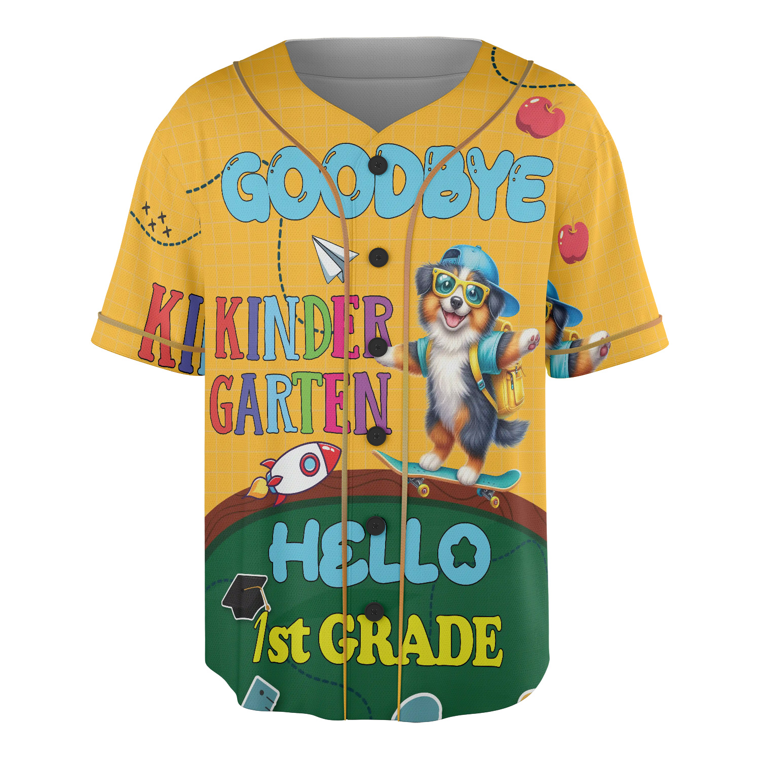 Back to School Australian Shepherd Goodbye Kindergarten Hello 1st Grade ...