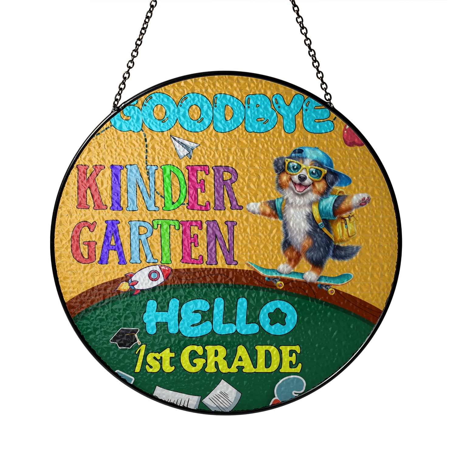 Back to School Australian Shepherd Goodbye Kindergarten Hello 1st Grade ...