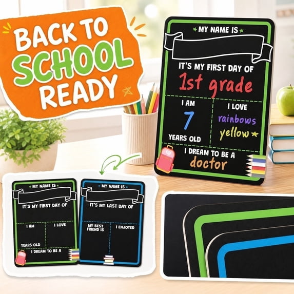 Back to School, Back to School Signs First and Last Day, Back to School ...