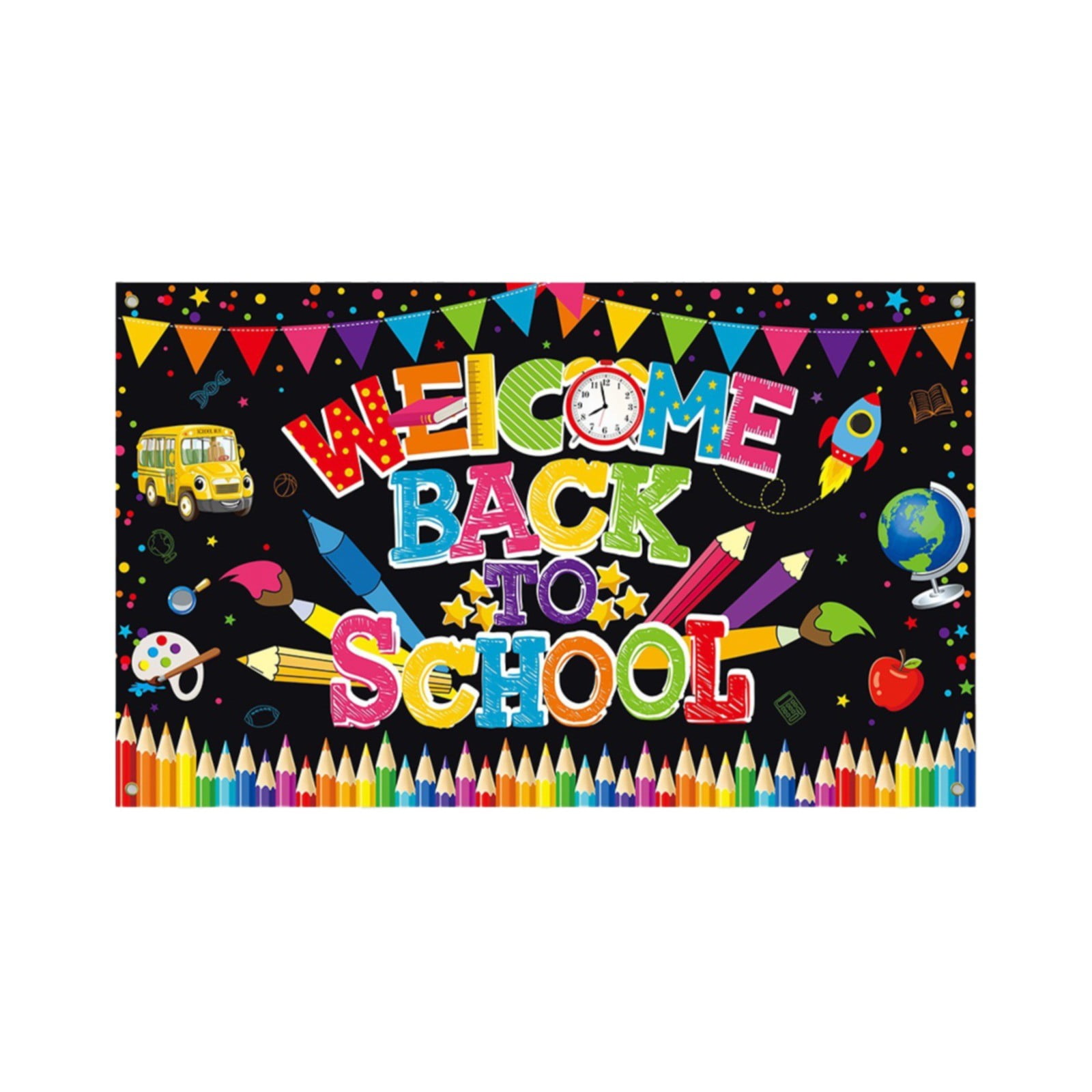Back to School Backdrop Banner Back To School Banner,First Day Of ...
