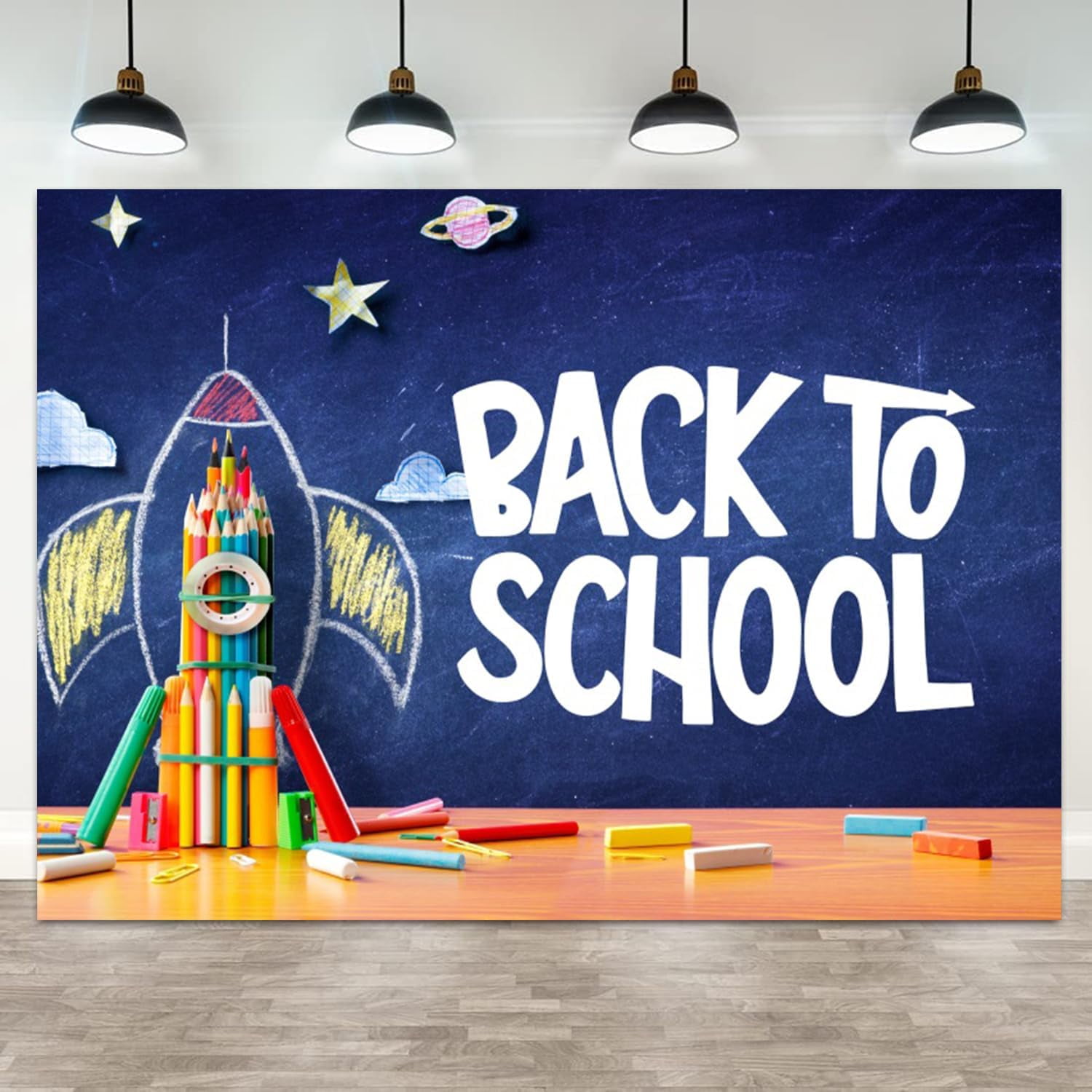 Back to School Backdrop Blackboard Theme Photography Background ...