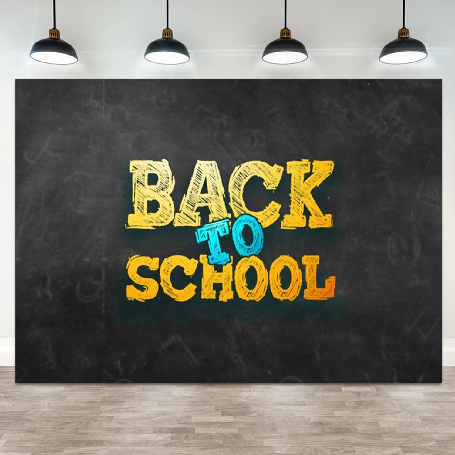 Back to School Backdrop Chalkboard Photography Background Educational ...