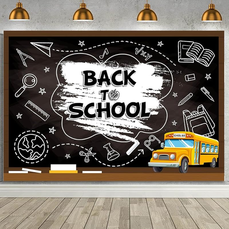 Back to School Backdrop Welcome Back to School Decorations Banner First ...