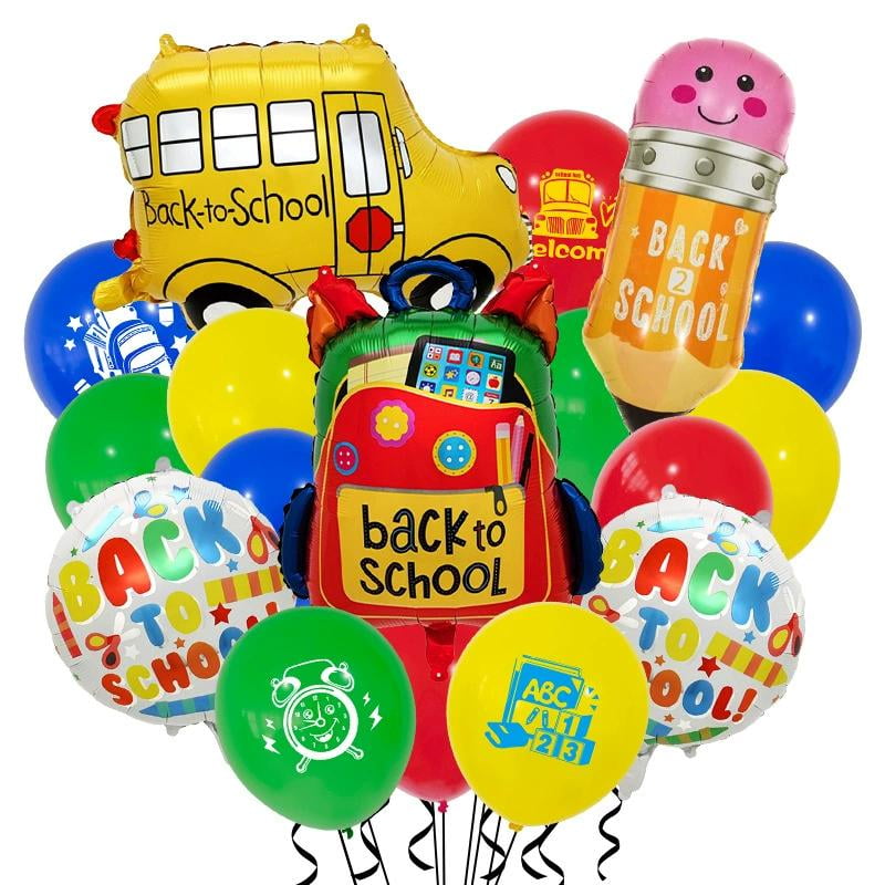 Back to School Balloons Party Decorations - 28 Inch Foil School ...