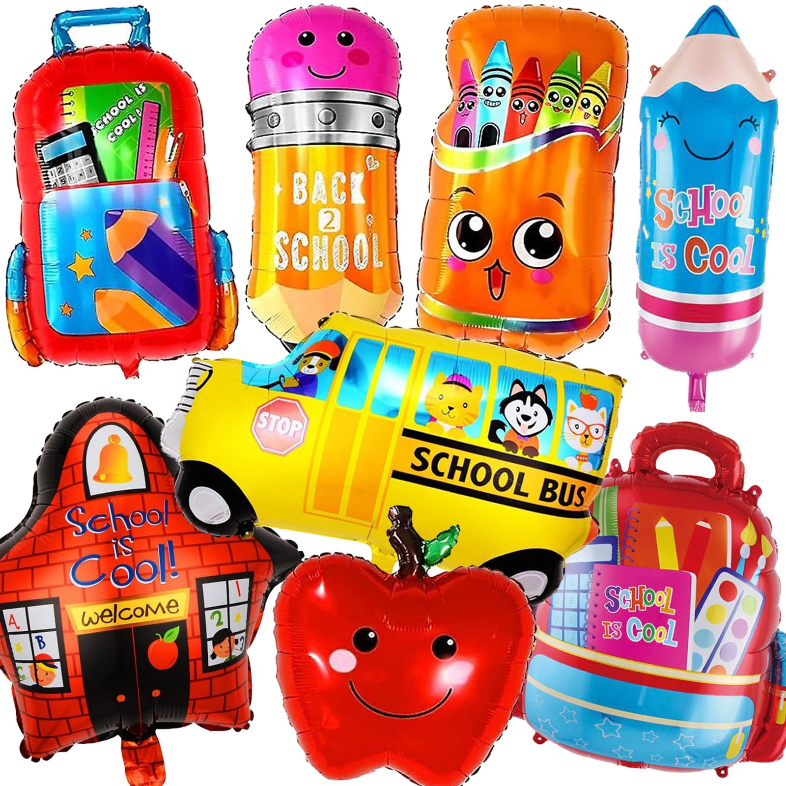 Back to School Balloons Party Decorations, School Classroom Balloons ...