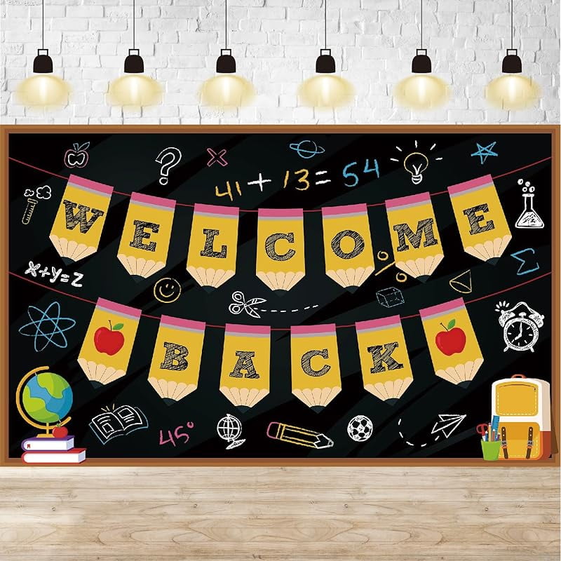 Back to School Banner Decorations for Classroom Colorful Large Welcome ...