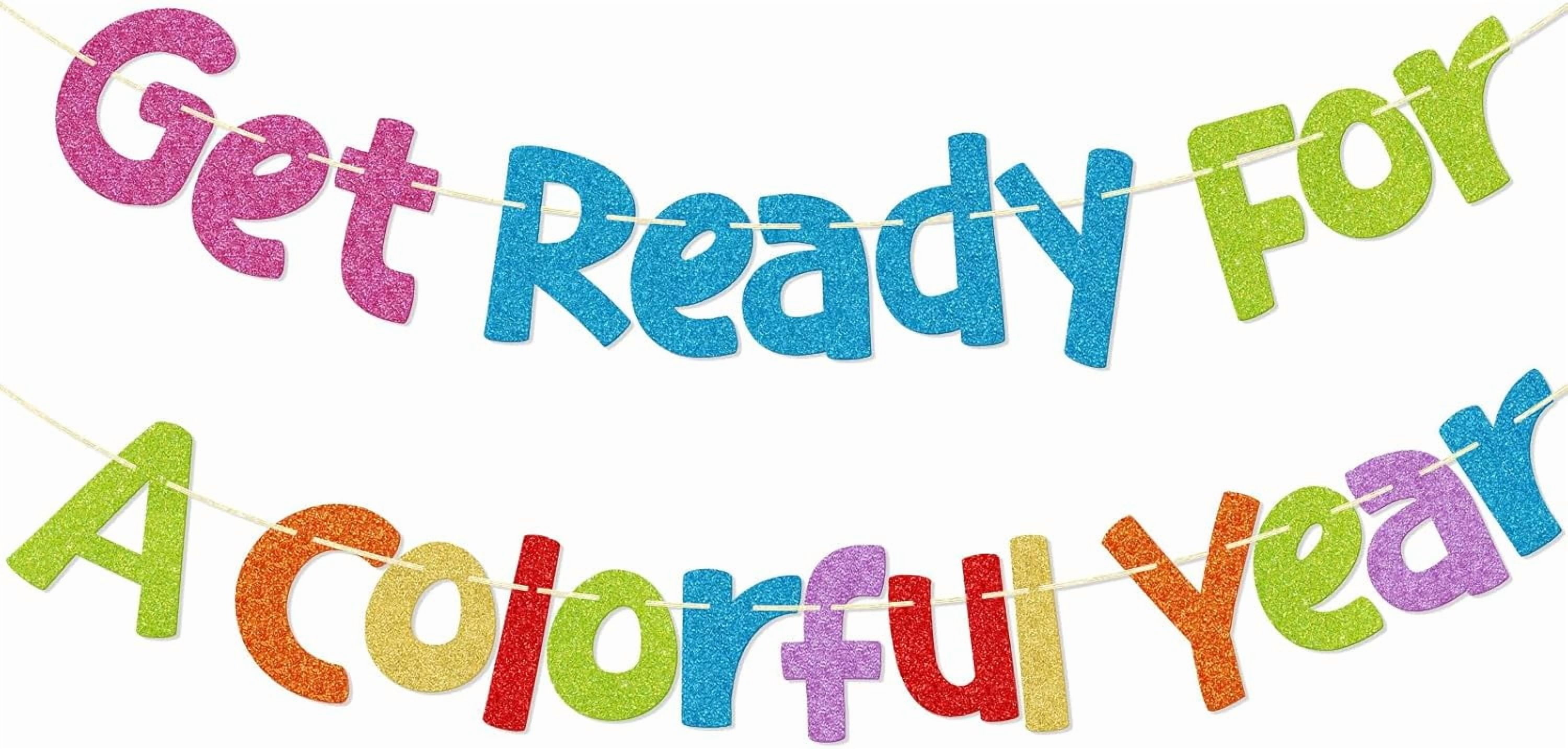 Back to School Banner, Get Ready for A Colorful Year Banner, First Day ...