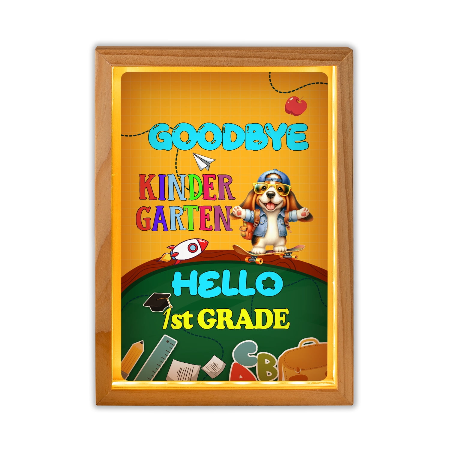 Back to School Basset Hound Goodbye Kindergarten Hello 1st Grade ...