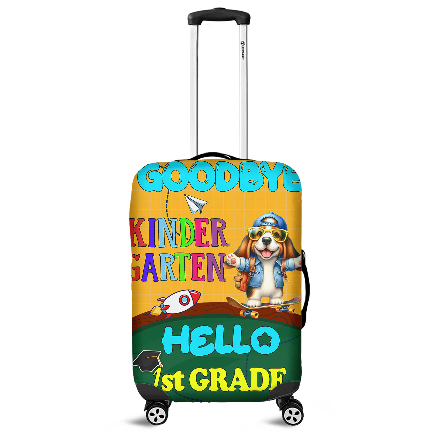 Back to School Basset Hound Goodbye Kindergarten Hello 1st Grade Travel ...