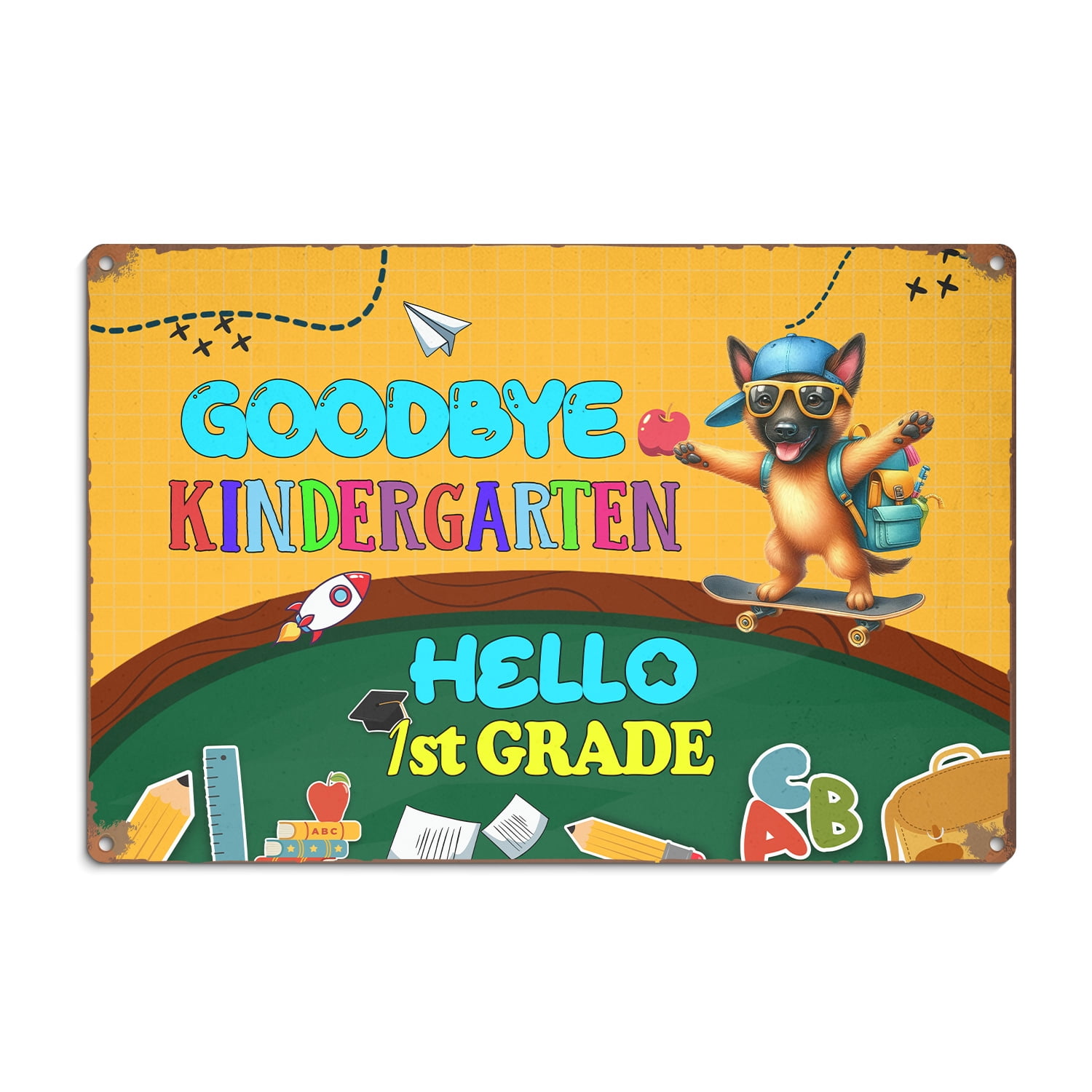Back to School Belgian Malinois Goodbye Kindergarten Hello 1st Grade ...